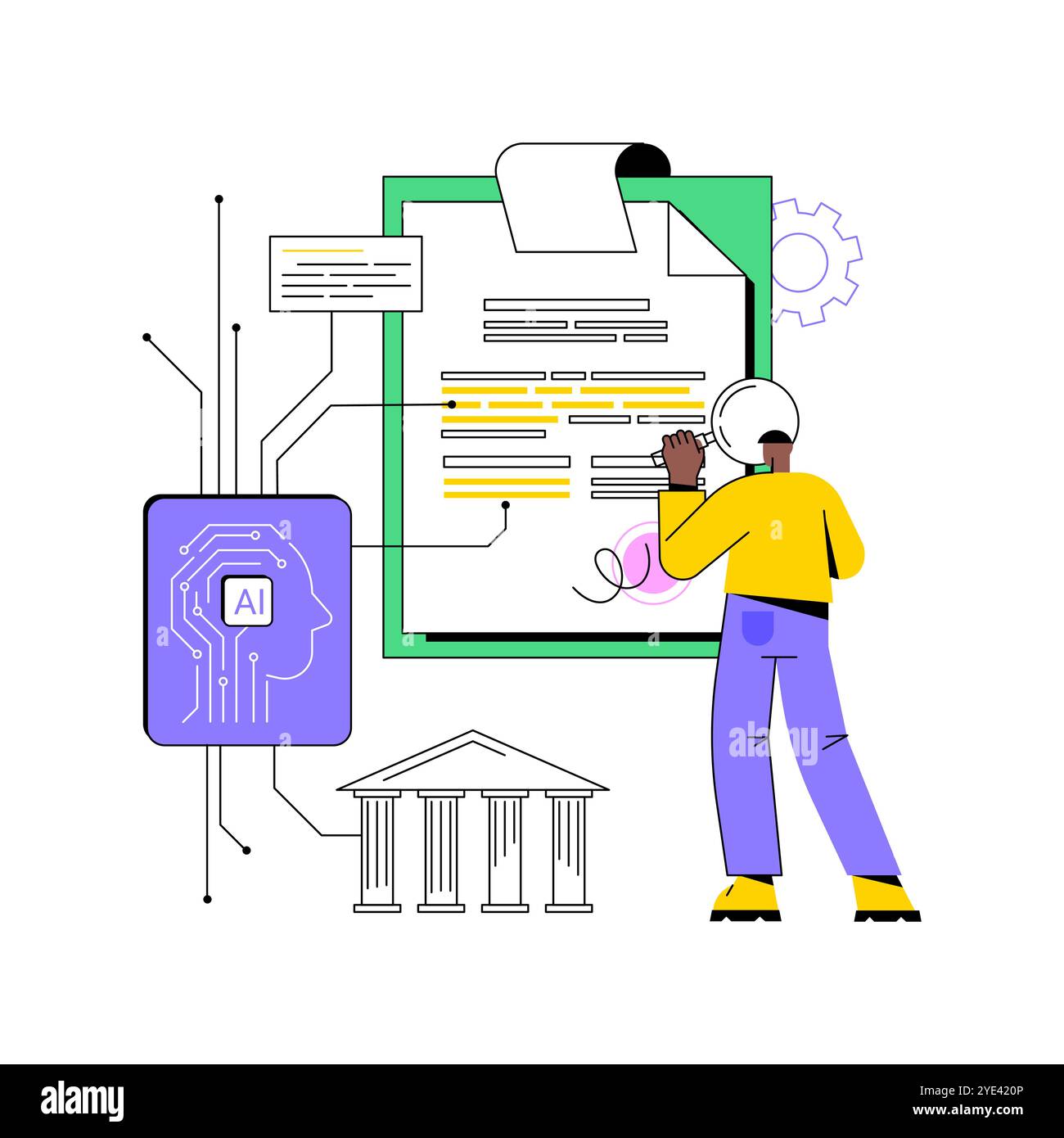 Ai assisted learning Stock Vector Images - Alamy