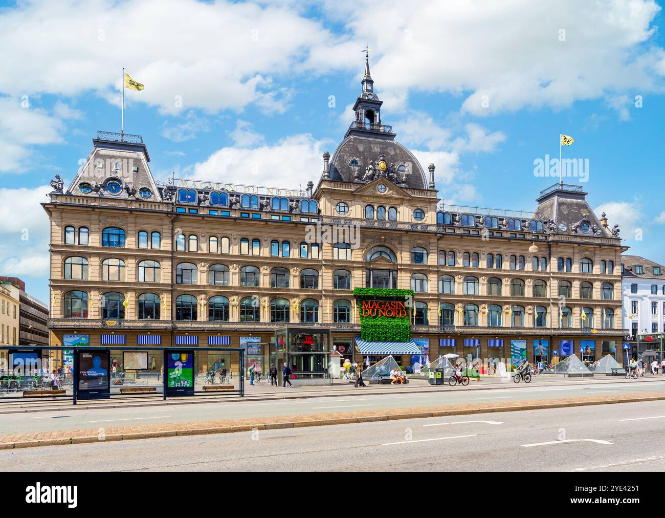 Facade of the Magasin du Nord in Copenhagen, Denmark, a department ...