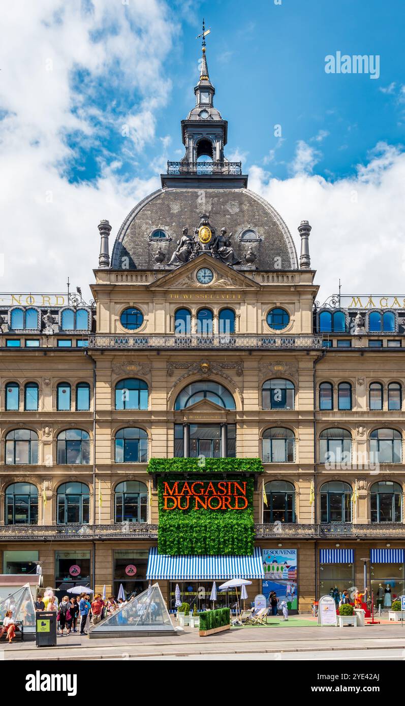 Front view of the Magasin du Nord in Copenhagen, Denmark, a department ...
