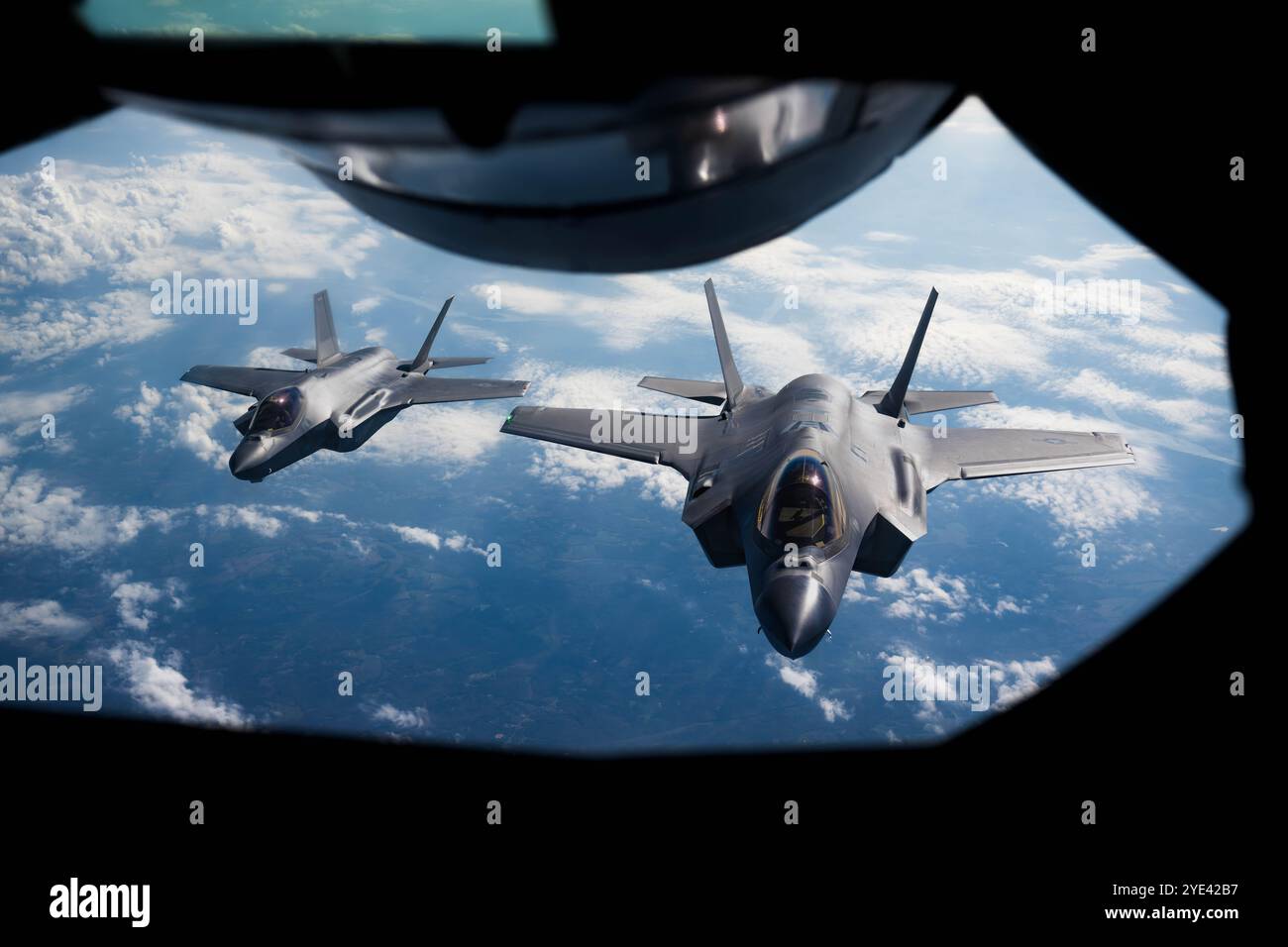 Two U.S. Air Force F-35A Lightning II aircraft, with the F-35 ...