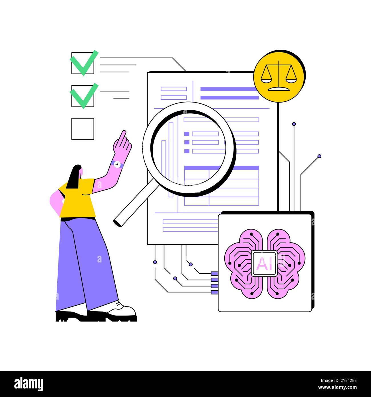 AI-Streamlined Due Diligence abstract concept vector illustration Stock Vector Image & Art - Alamy