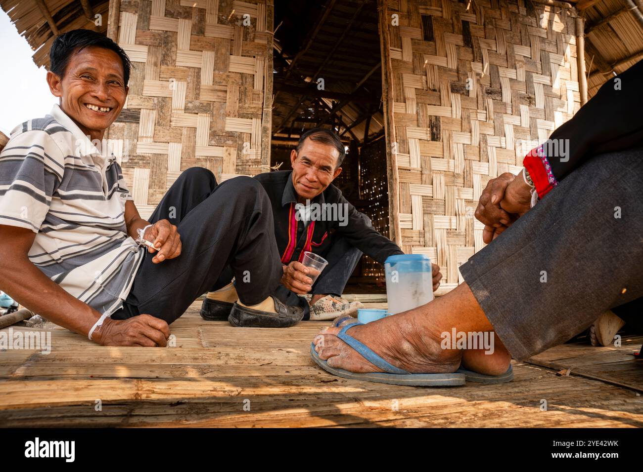 Villagers celebrate together near Vang Vieng, Laos Stock Photo - Alamy