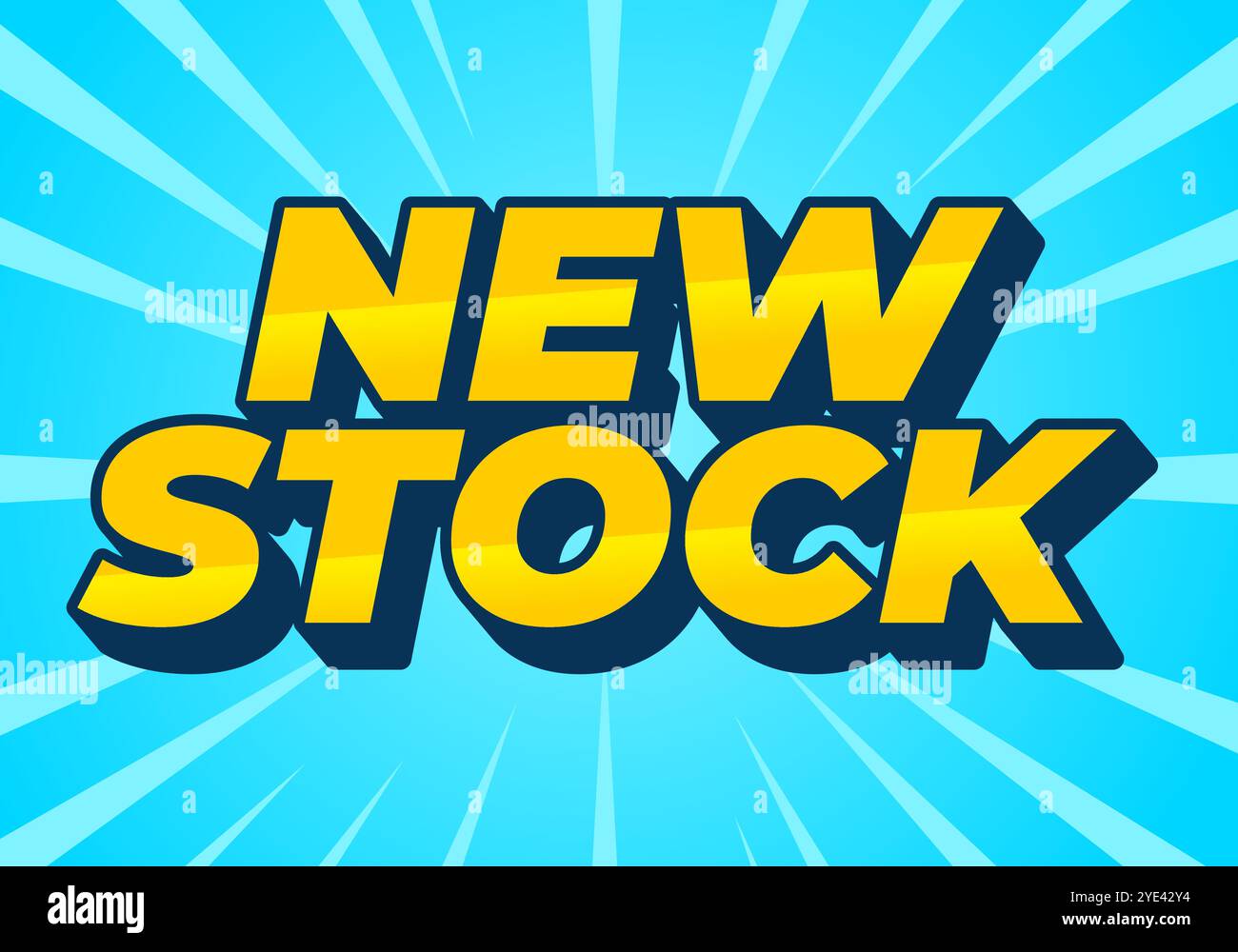 New stock. Text effect design in modern colors with 3D style Stock ...