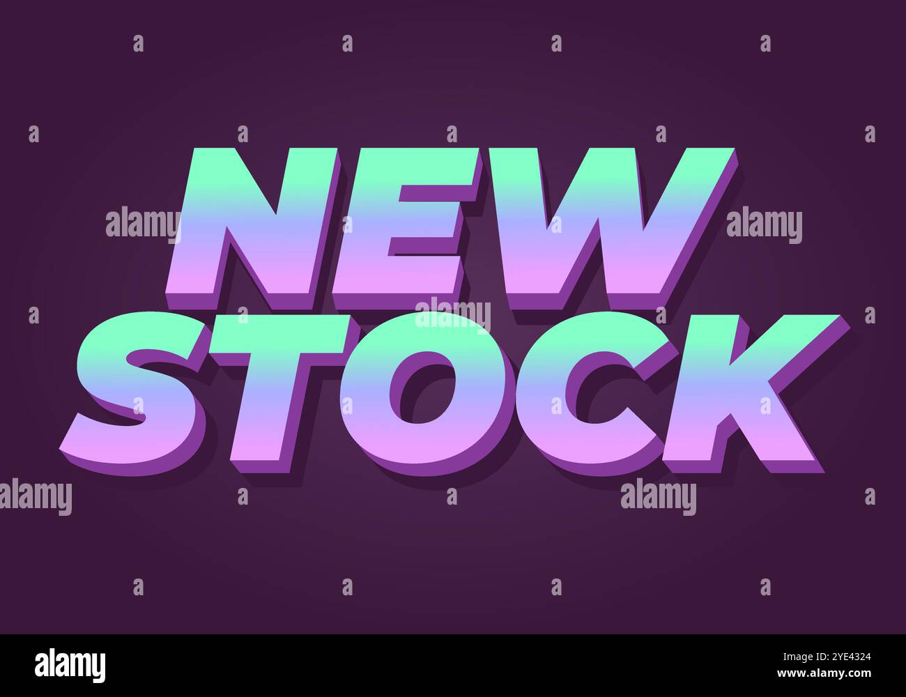 New stock. Text effect design in modern colors with 3D style Stock ...