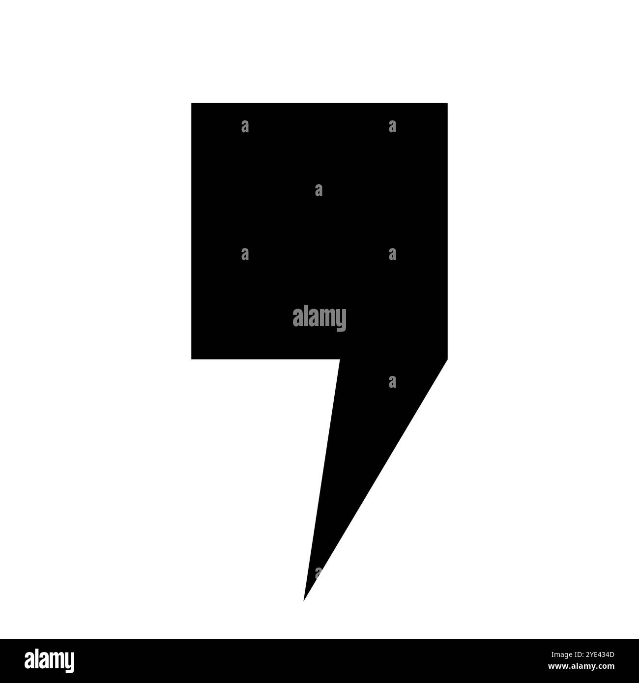 Vector comma icon, quotation marks on a white background. The speech ...