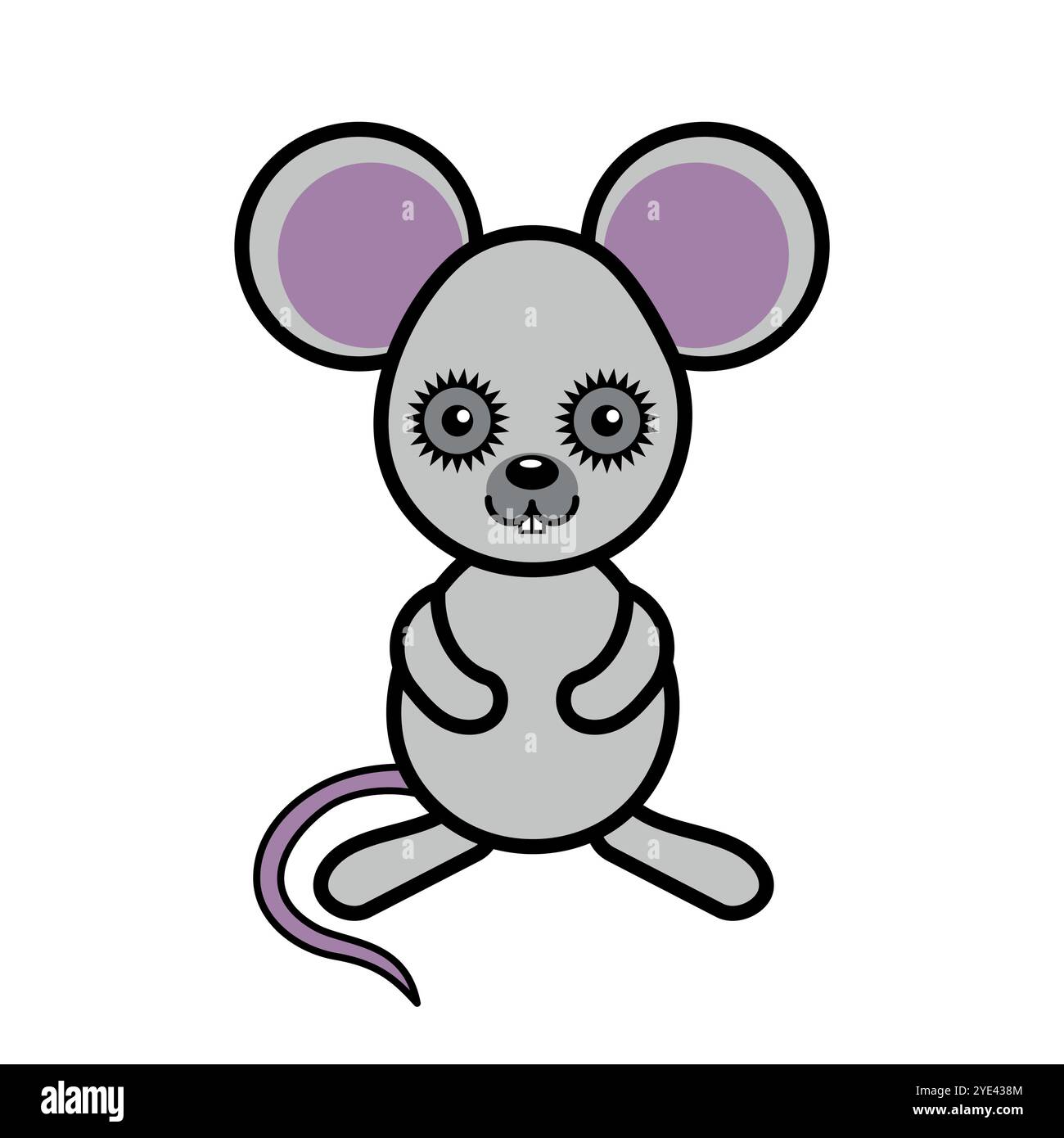 Vector cute grey mouse cartoon toy, isolated Stock Vector Image & Art ...