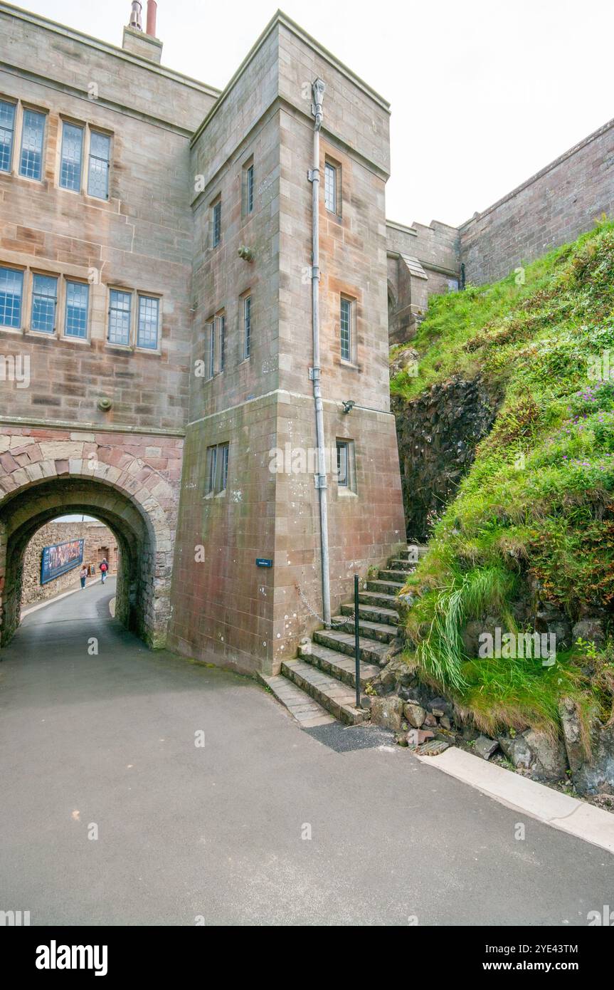 Constable Tower Bamburgh Castle Northumberland England UK Stock Photo ...