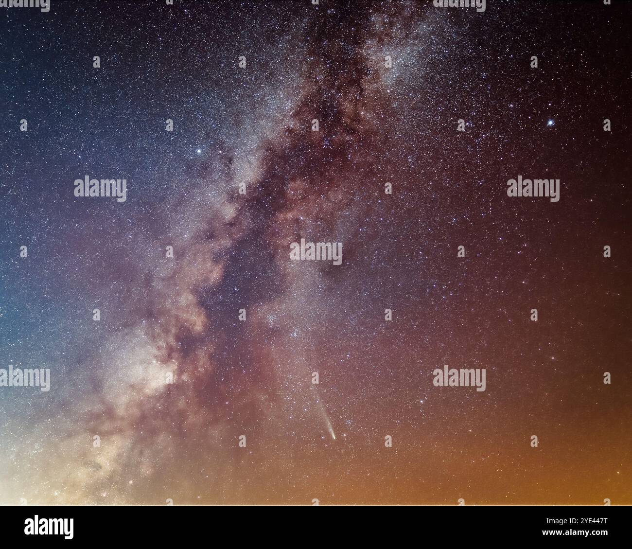 Comet C/2023 A3 Tsuchinshan–ATLAS with the Milky Way over Western ...