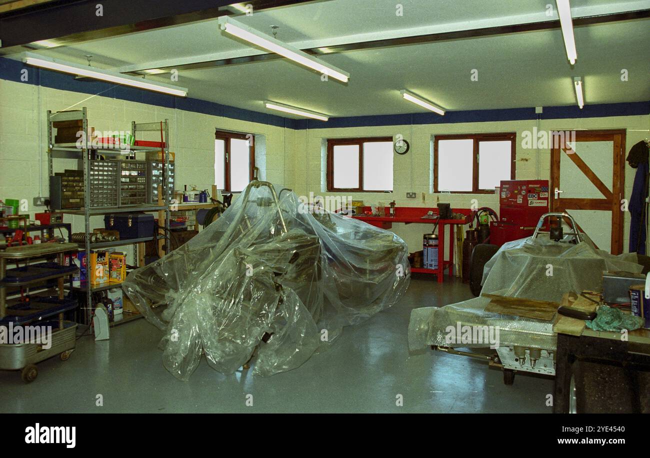 Dust sheeted, Classic 1973 Brabham F3 BT41 and F2 BT40 single seater ...