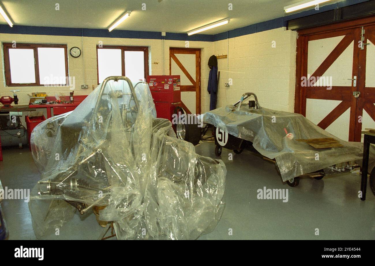 Dust sheeted, Classic 1973 Brabham F3 BT41 and F2 BT40 single seater ...