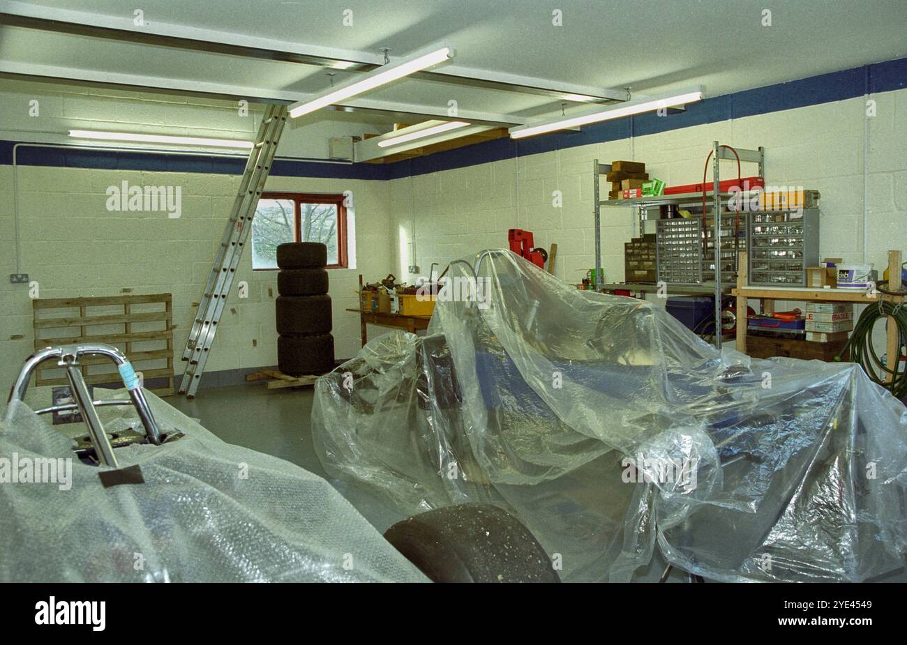 Dust sheeted, Classic 1973 Brabham F3 BT41 and F2 BT40 single seater ...