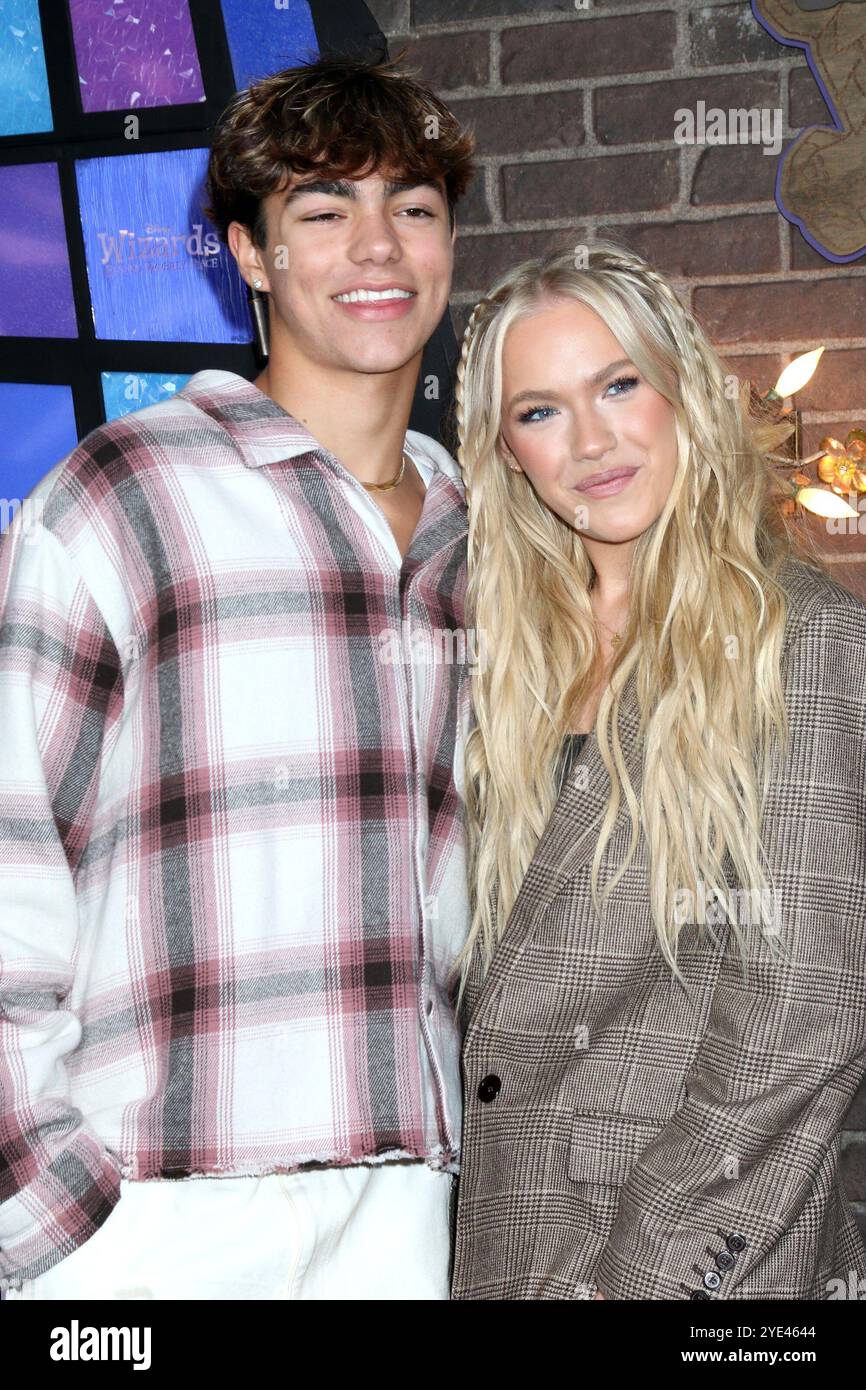 Ca. 28th Oct, 2024. Malachi Barton, Freya Skye at arrivals for WIZARDS BEYOND WAVERLY PLACE ...