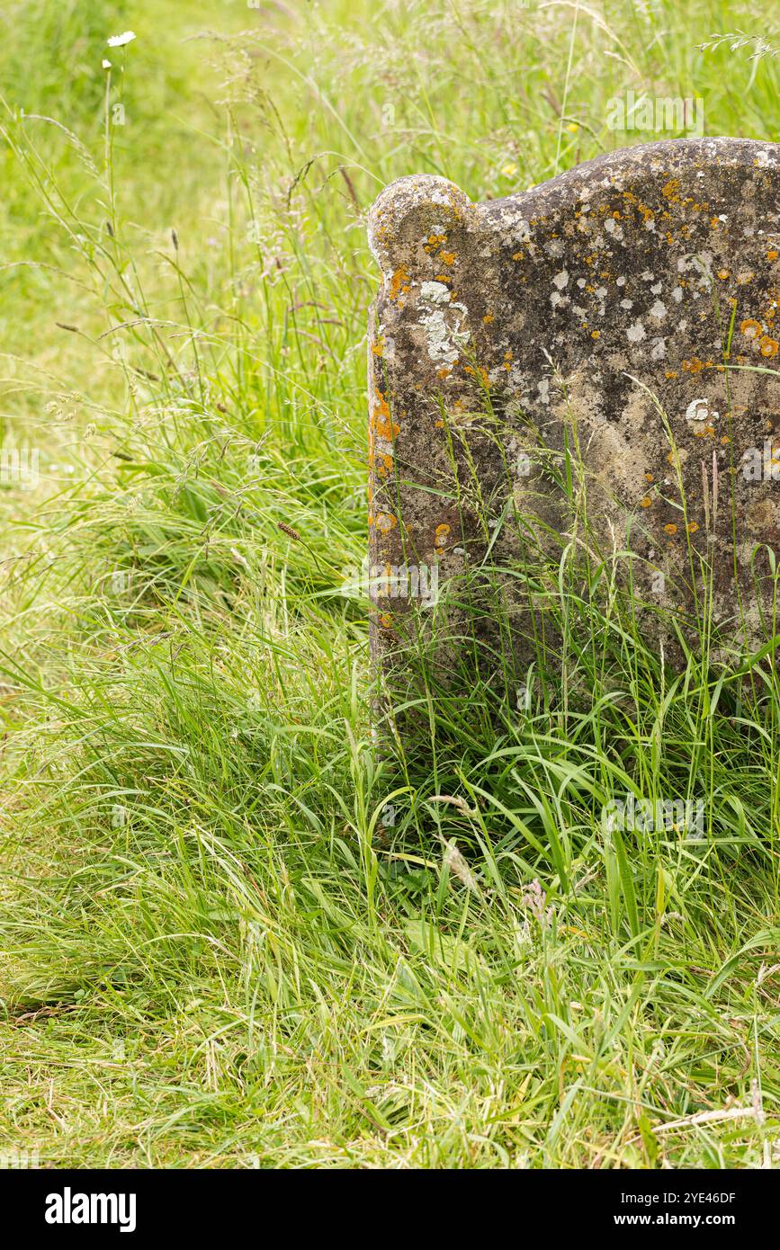 Old neglected headstone in church hi-res stock photography and images ...