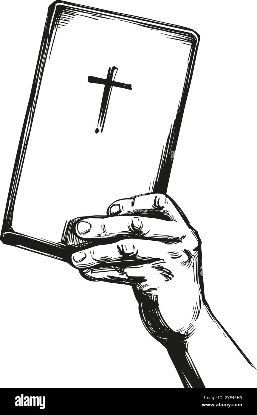 Hands Holding The Holy Bible Gospel The Doctrine Of Christianity Symbol Of Christianity Hand