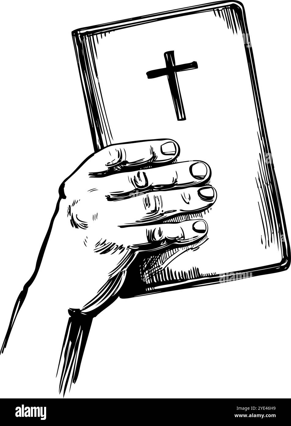 hands holding the Holy Bible, gospel, the doctrine of Christianity ...