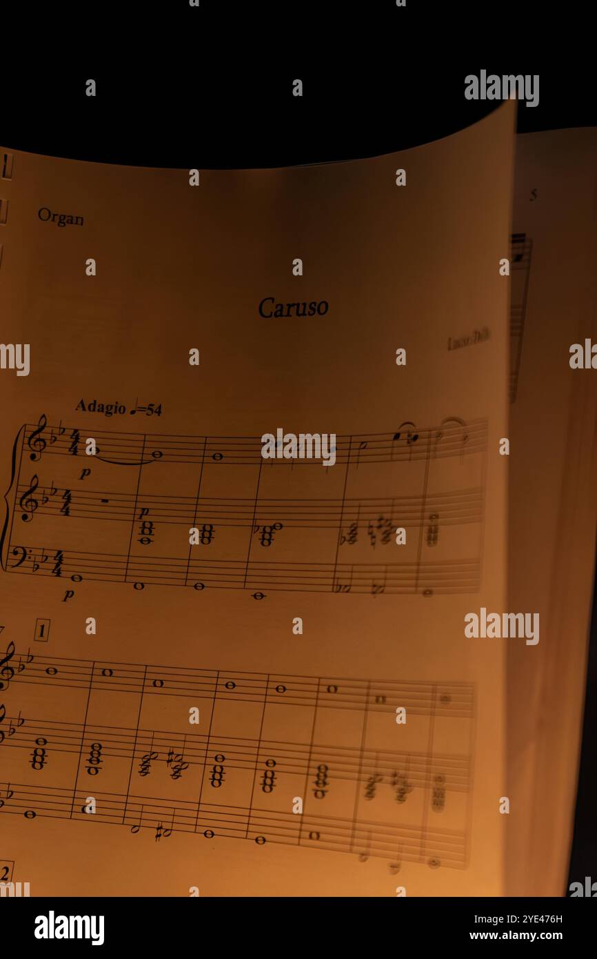 Music sheets. Melodies written with different musical symbols as ...