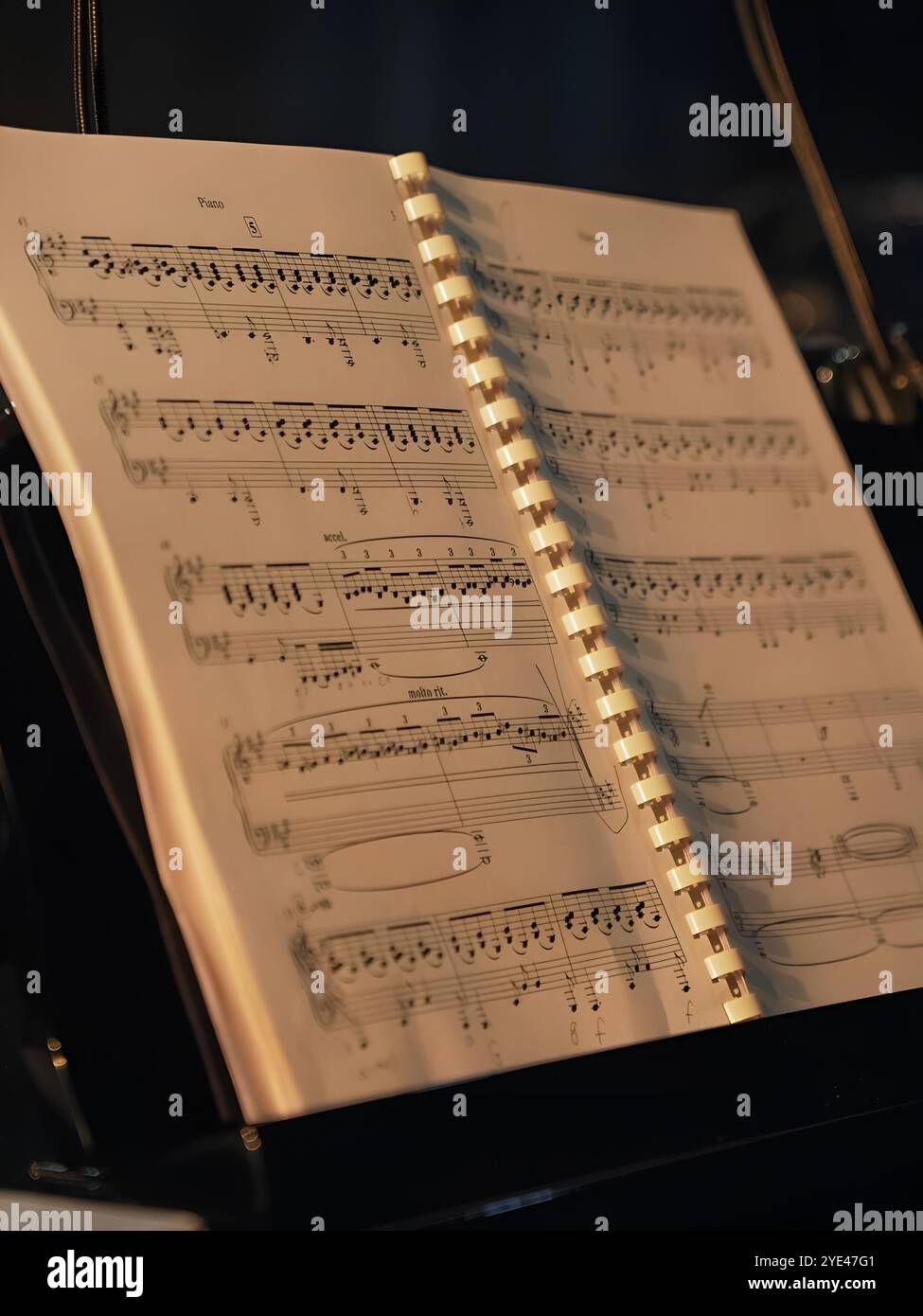 Music sheets. Melodies written with different musical symbols as ...
