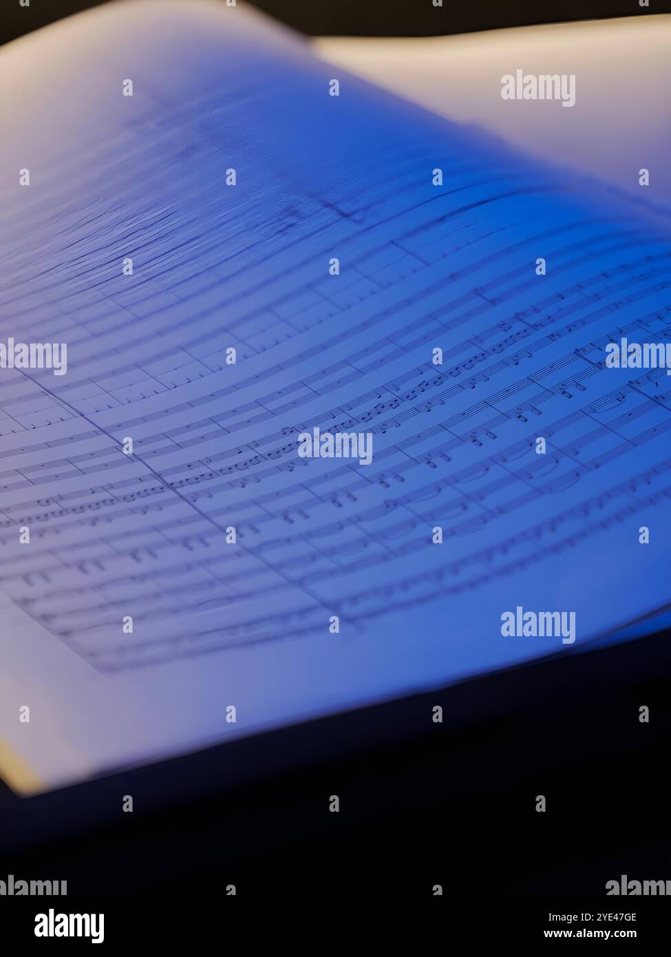 Music sheets. Melodies written with different musical symbols as ...