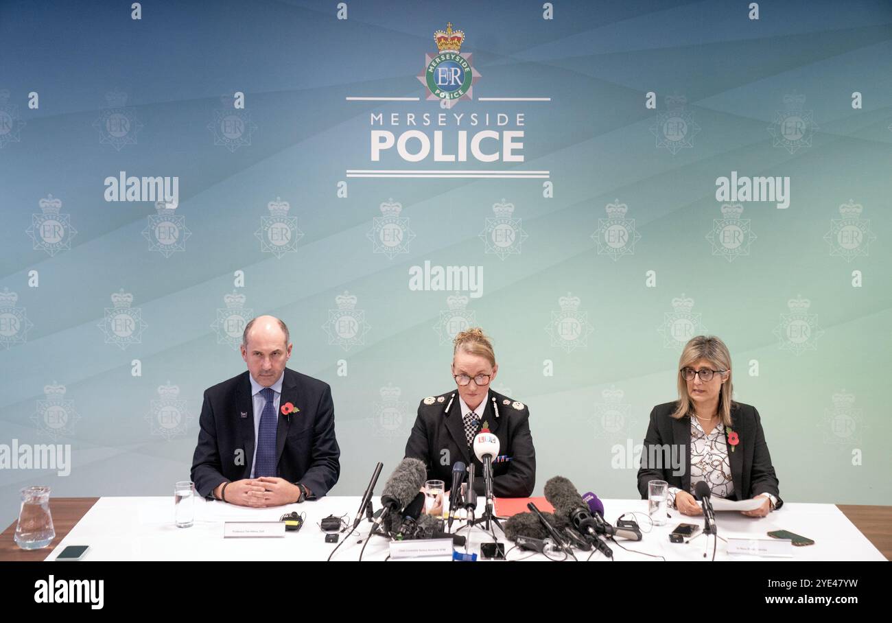 Professor Tim Atkins, Merseyside Police Chief Constable Serena Kennedy ...
