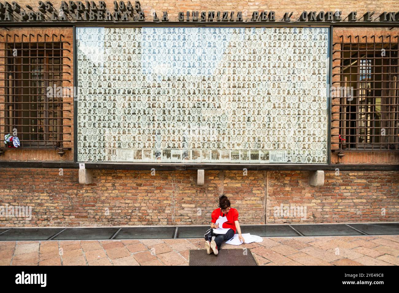 People visit the victims of the Italian Resistance Movement 1943-1945 ...