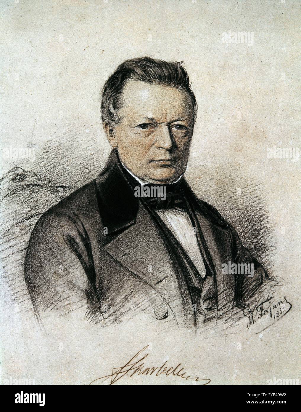 Portrait of the economist Frederic Skarbek. Drawing by Maximilian ...