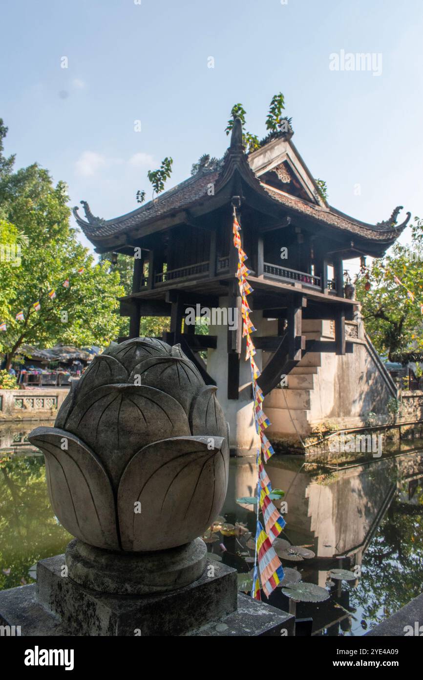 Hanoi, Vietnam: the One Pillar Pagoda (Chua Mot Cot), dating from the ...