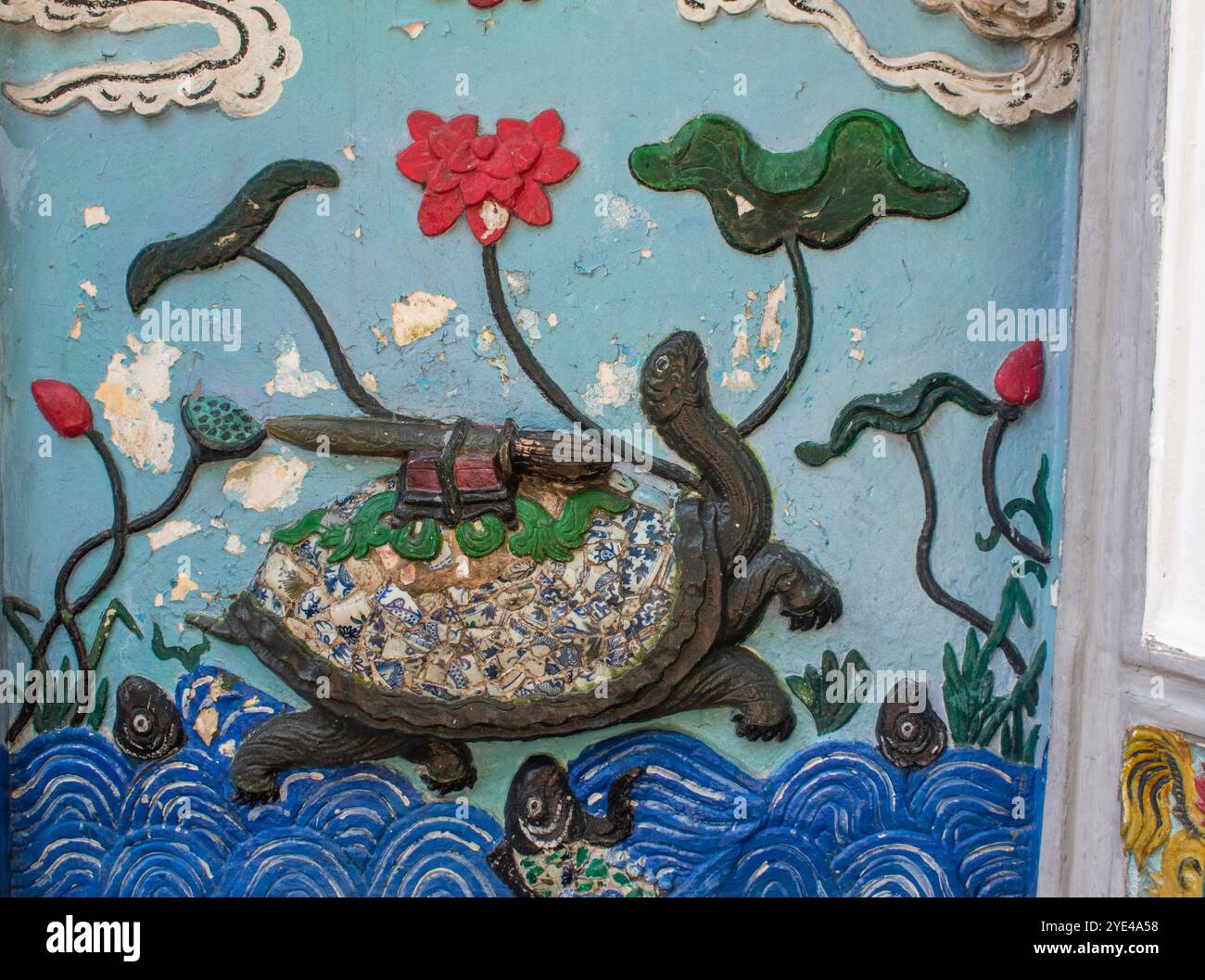 Hanoi, Vietnam: the turtle Kim Quy with the Restored Sword in Ngoc Son ...