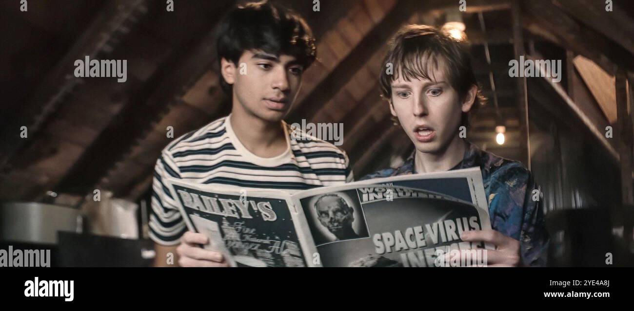 ALL YOU NEED IS BLOOD, from left: Neel Sethi, Logan Riley Bruner, 2023 ...