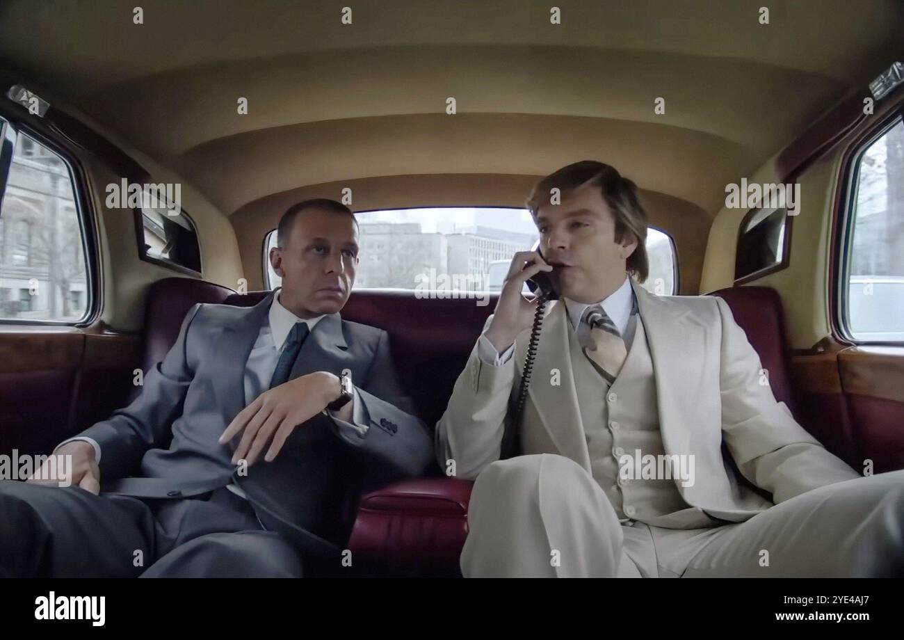 THE APPRENTICE, from left: Sebastian Stan as Donald Trump, Jeremy ...