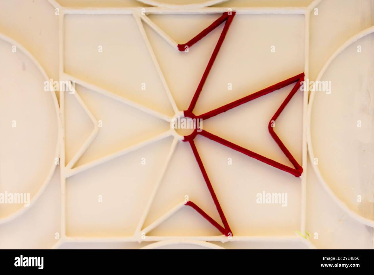 Abstract red lines on white hi-res stock photography and images - Alamy