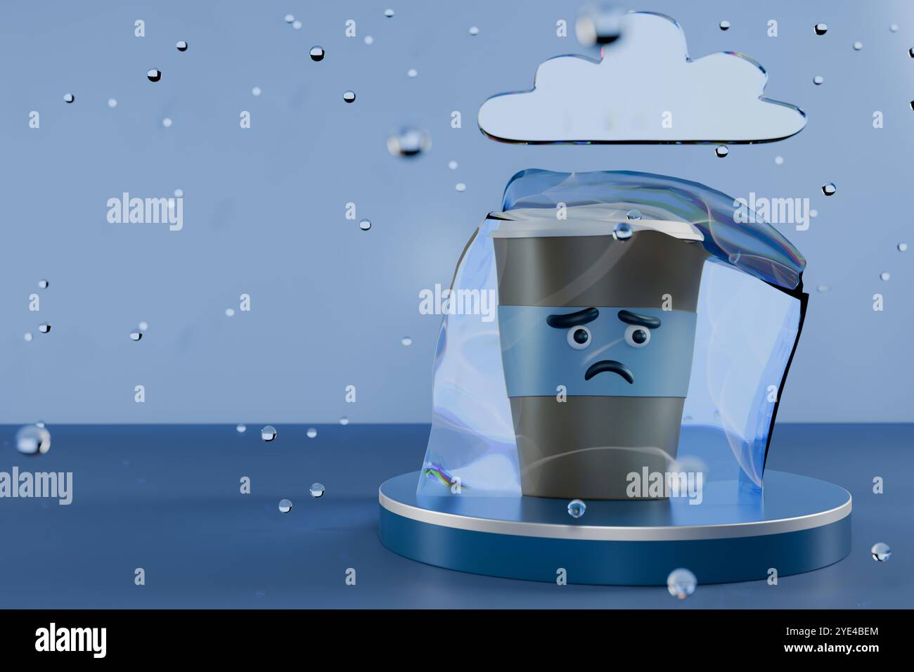 Sad cup illustration hi-res stock photography and images - Alamy