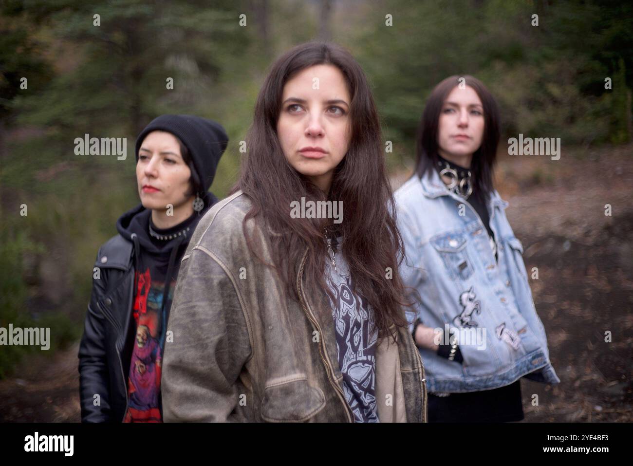 INVOKING YELL, from left: Andrea Ozuljevich, Maria Jesus Marcone ...