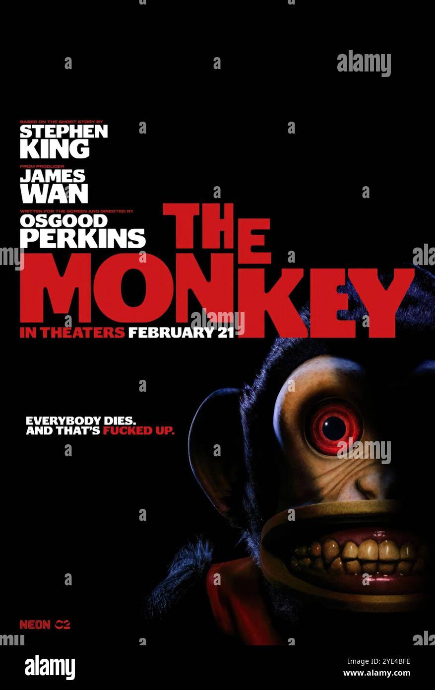 THE MONKEY, advance poster, 2025. © Neon / Courtesy Everett Collection ...