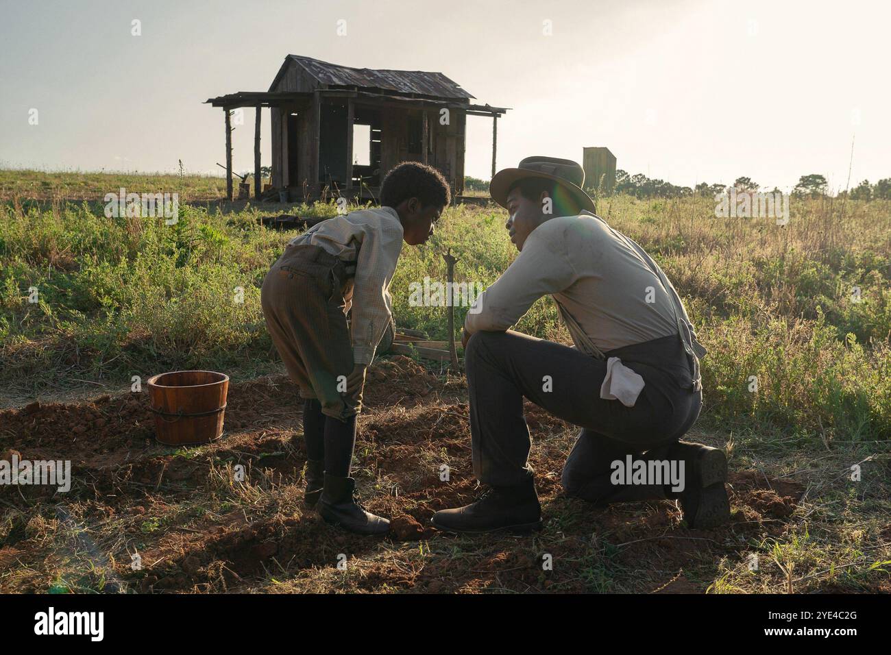 THE PIANO LESSON, from left: Isaiah Gunn, Stephan James, 2024. ph ...