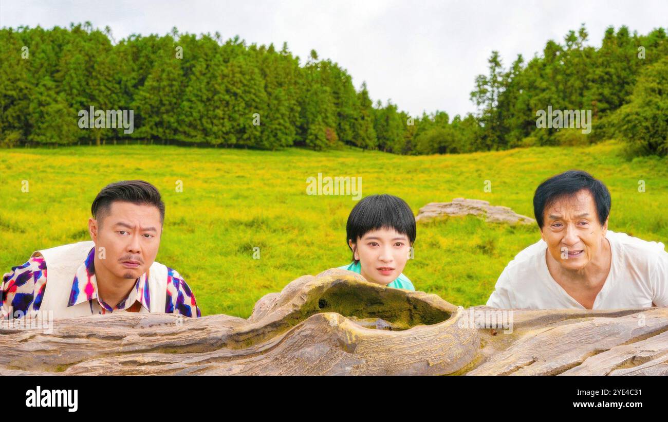 PANDA PLAN, (aka XIONG MAO JI HUA), from left: WEI Xiang, SHI Ce, Jackie Chan, 2024. © Well Go ...