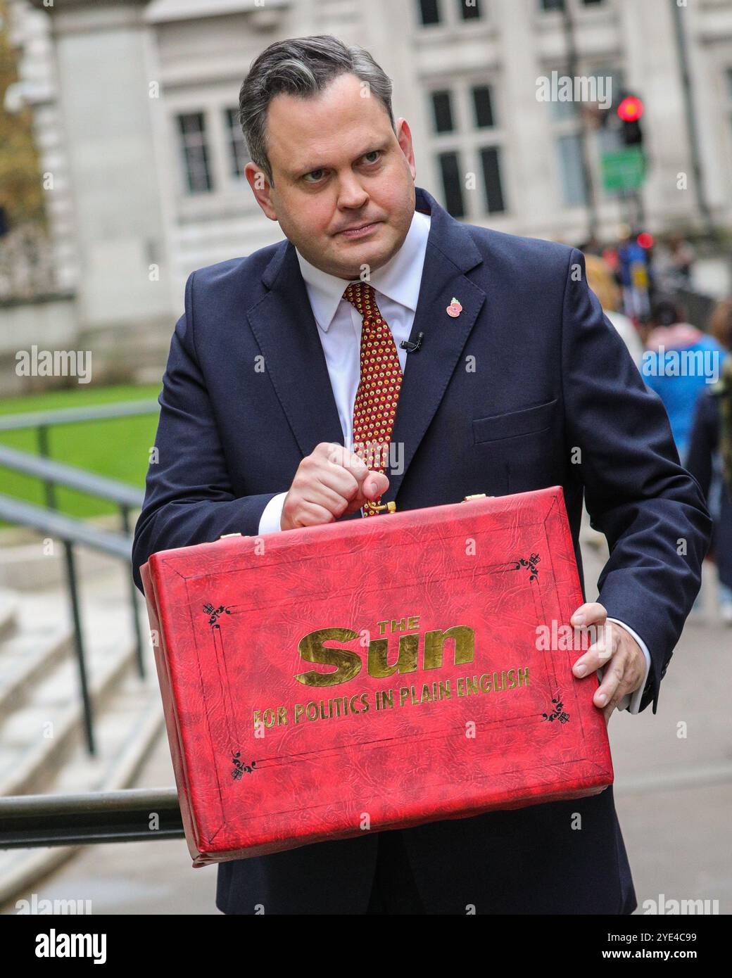 London, UK. 29th Oct, 2024. Harry Cole, Political Editor of the 'Sun ...