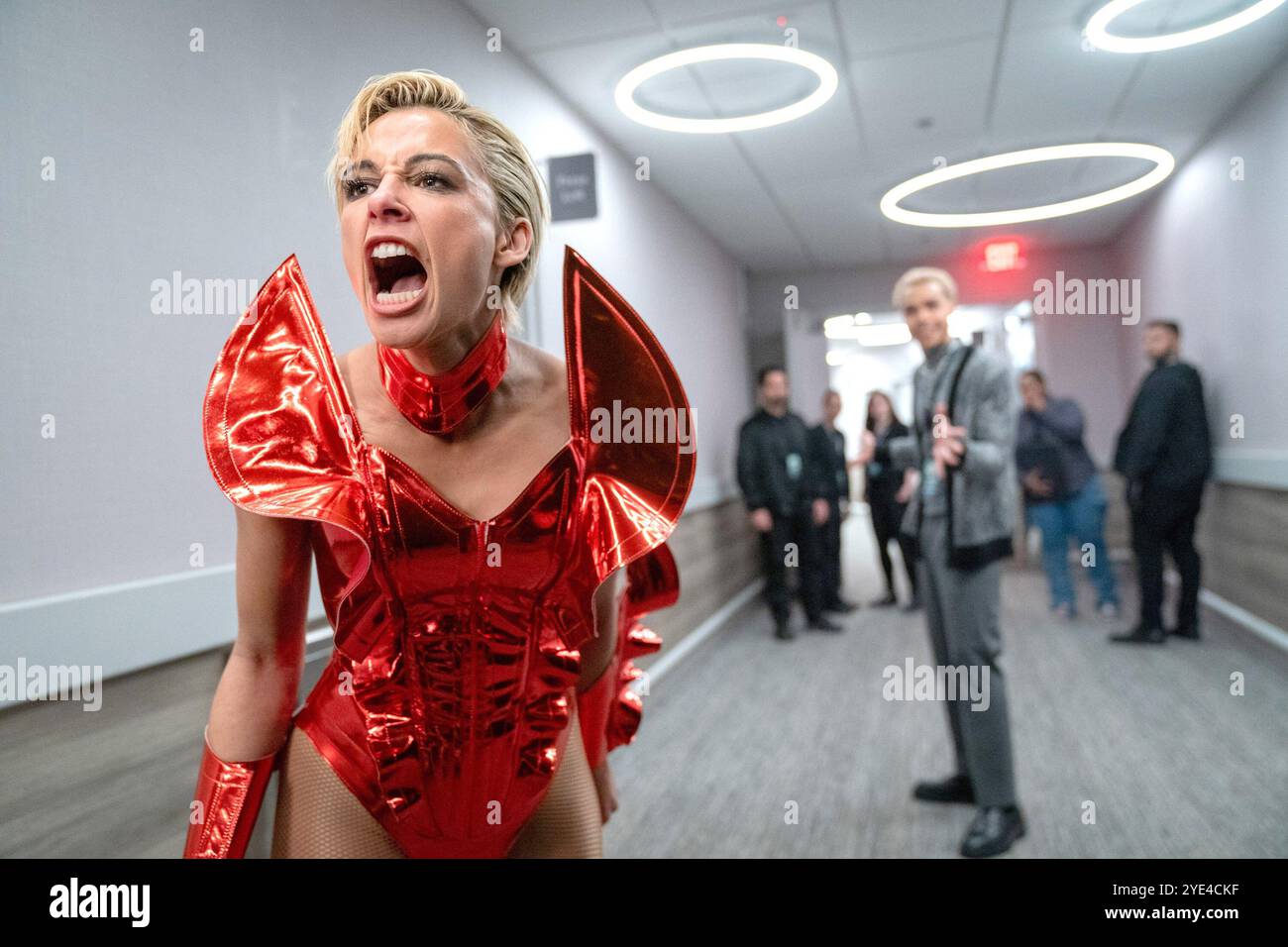 SMILE 2, (aka SMILE DELUXE), front, from left:Naomi Scott, Miles ...