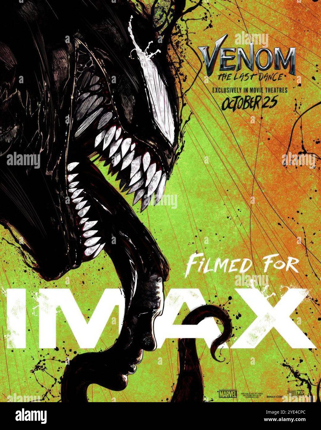 VENOM: THE LAST DANCE, (aka VENOM 3), IMAX poster, Tom Hardy as Venom, 2024. © Marvel / © Sony ...