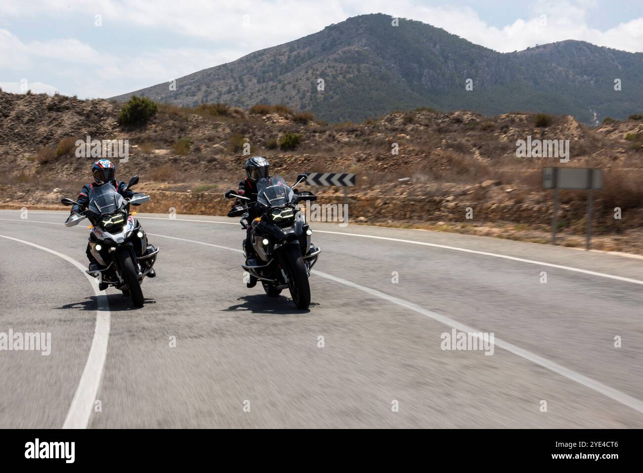 Riding a motorcycle on the highway Stock Photo - Alamy