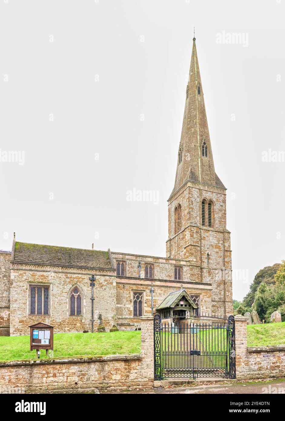 Christian parish church of All Saints, built in the 12th century AD ...