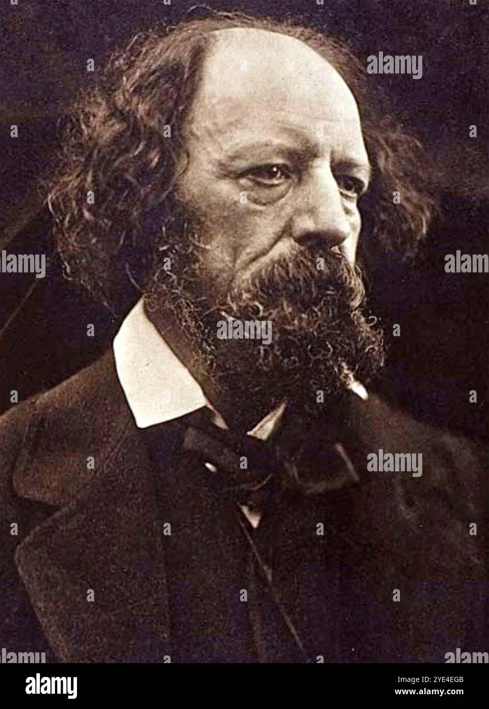 ALFRED, LORD TENNYSON (1809-1892) English poet by Stock Photo - Alamy