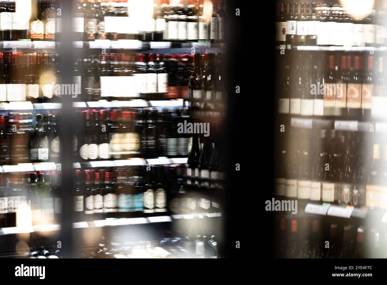 Oslo 20241029. Interior from Vinmonopolet (the Norwegian monopoly for ...