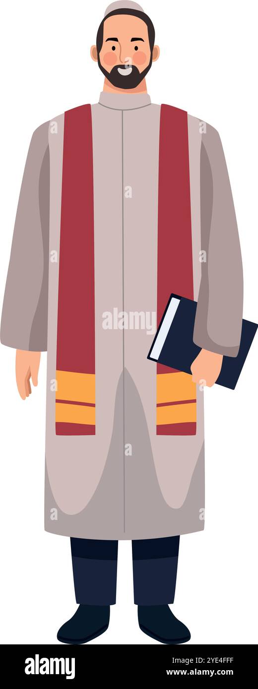 catholic priest character Stock Vector Image & Art - Alamy