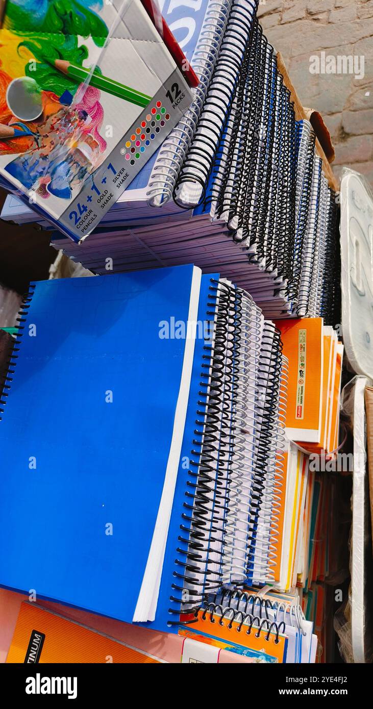 beautiful notebooks on stationary shop Stock Photo - Alamy