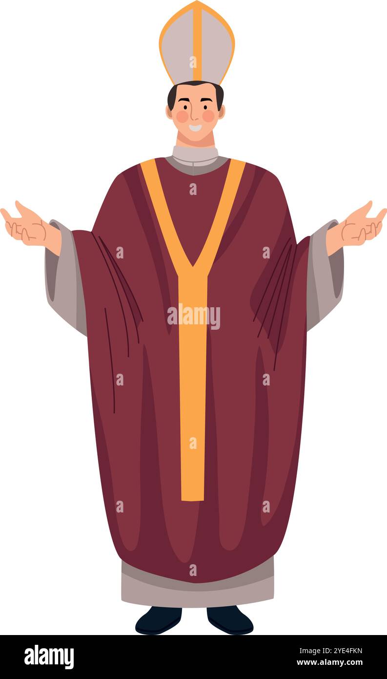 catholic church bishop religious Stock Vector Image & Art - Alamy