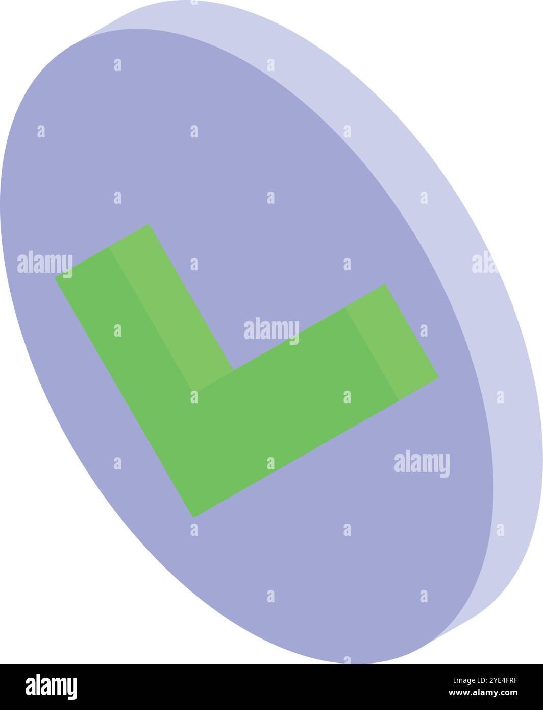 Green check mark conveying approval or completion, set against a purple ...