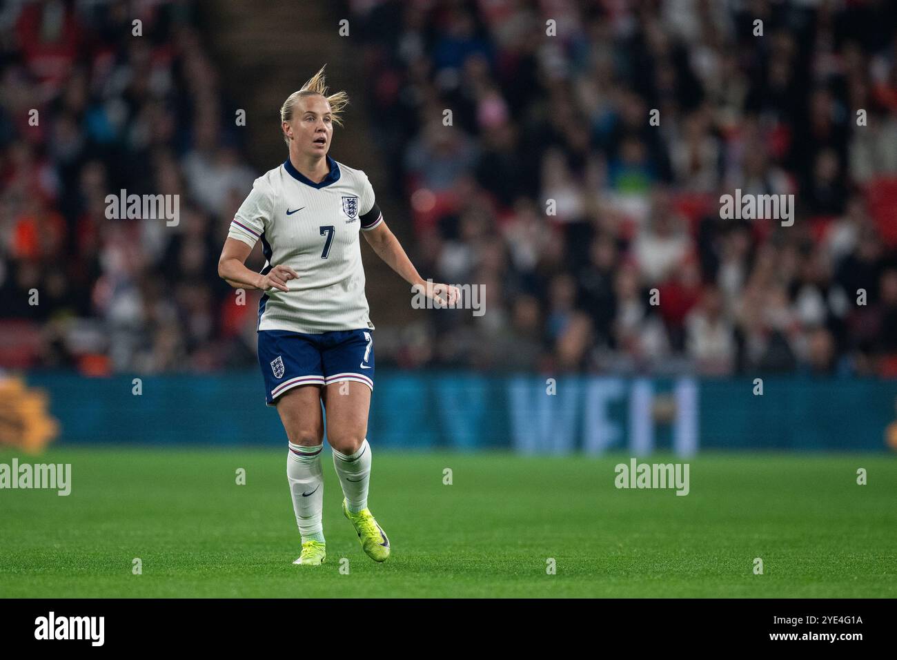 LONDON, ENGLAND - OCTOBER 25: Bethany Mead of England looks on during ...
