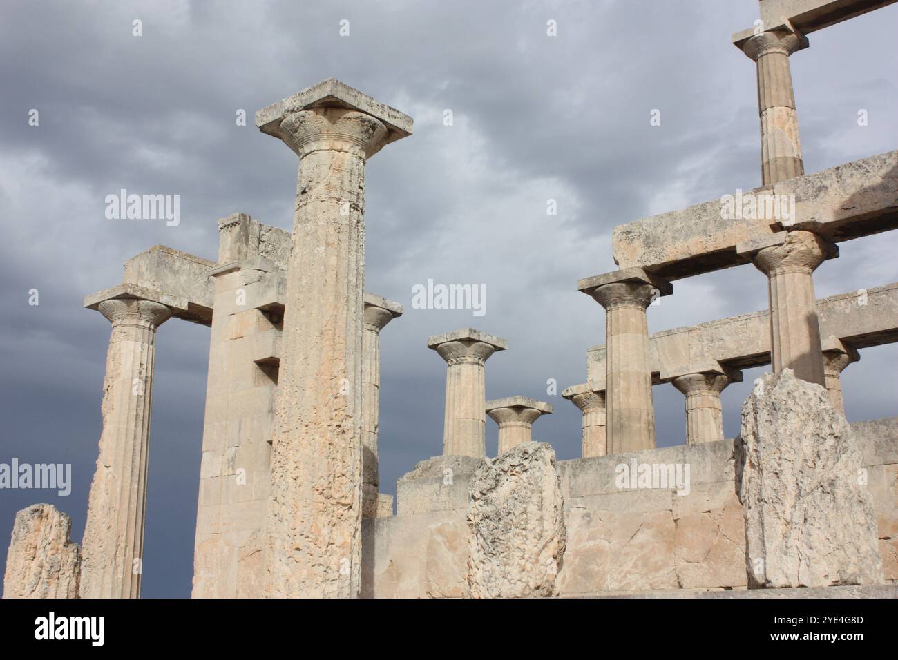 The Temple of Aphaia, Aegina, Greece Stock Photo - Alamy