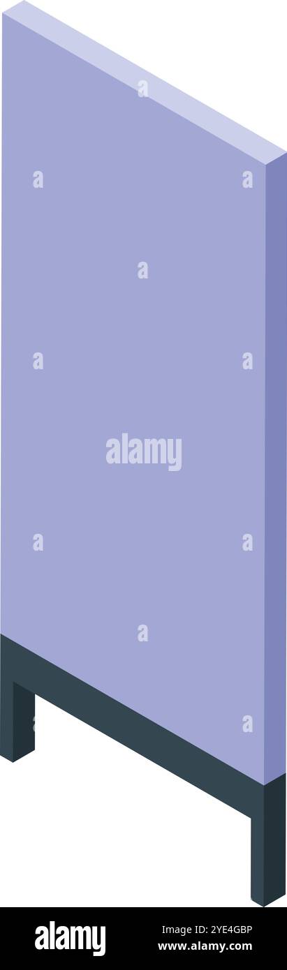 Purple street banner for outdoor advertising, showcasing a simple yet ...