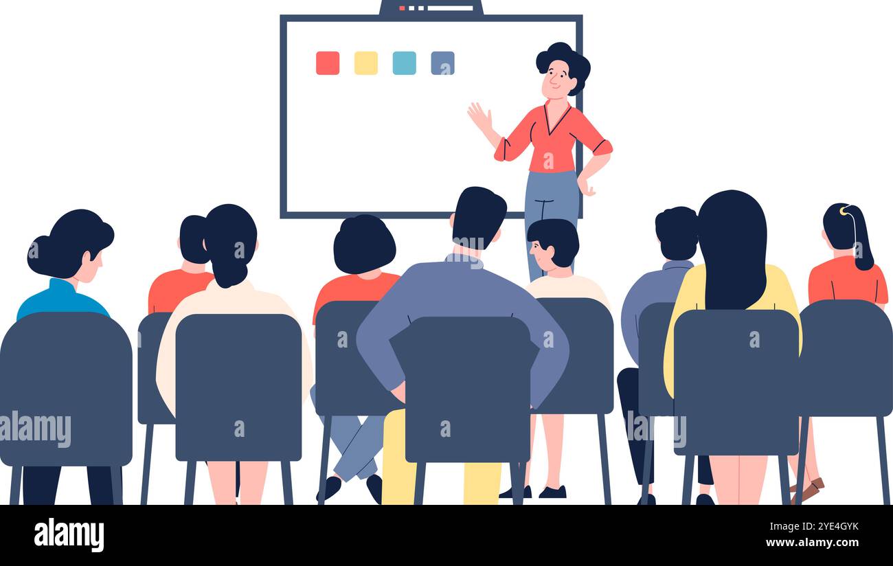 Class with entrepreneurs Stock Vector Images - Alamy